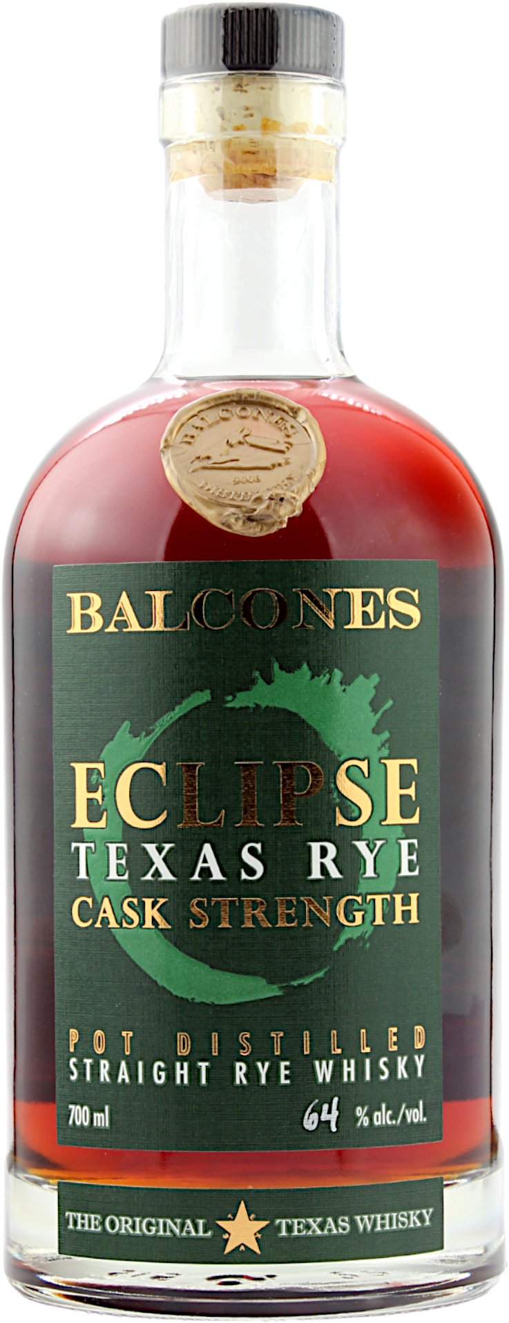 Balcones Eclipse Texas Rye Cask Strength